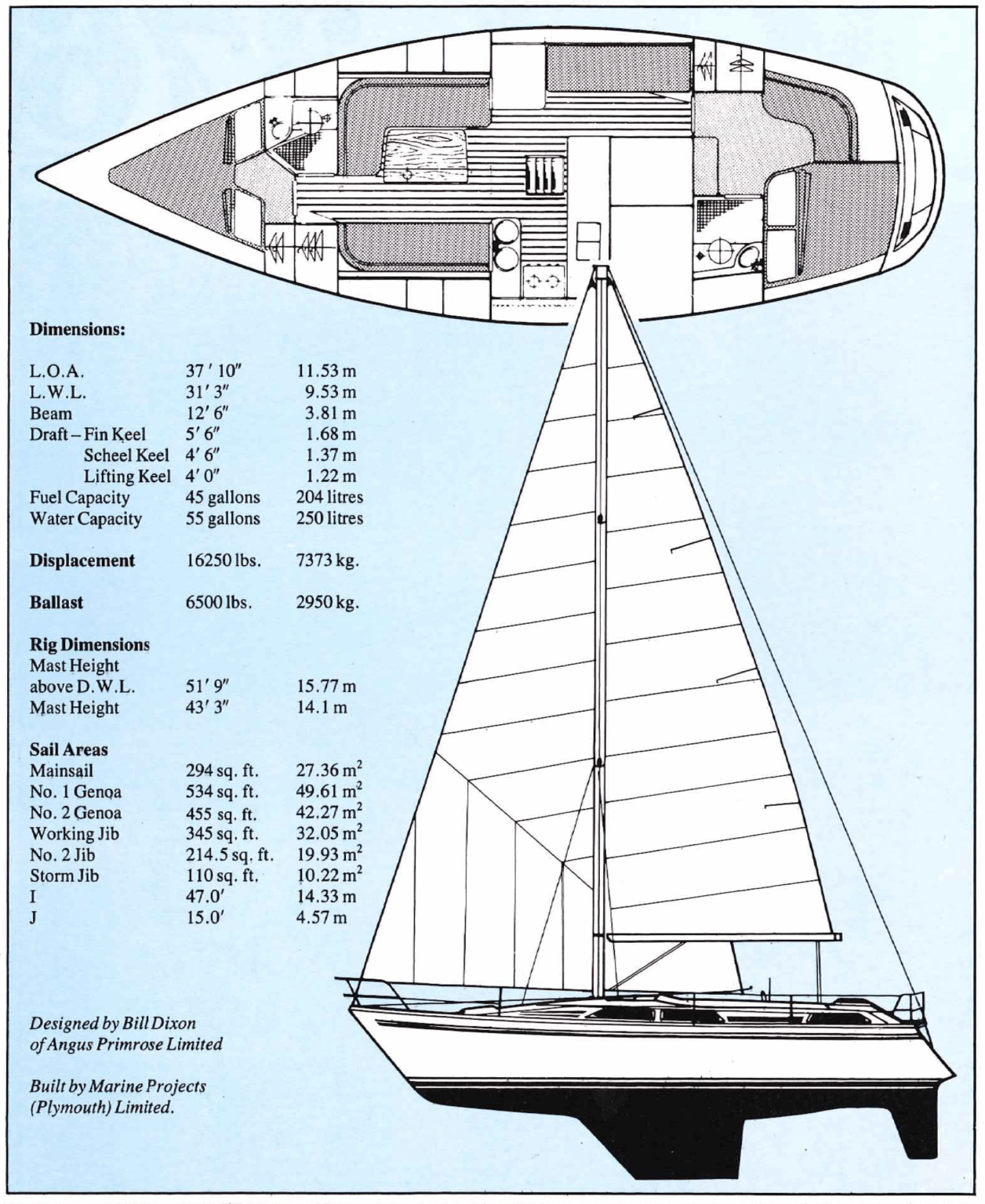 Layout and Design – Moody 376 "Tempo"